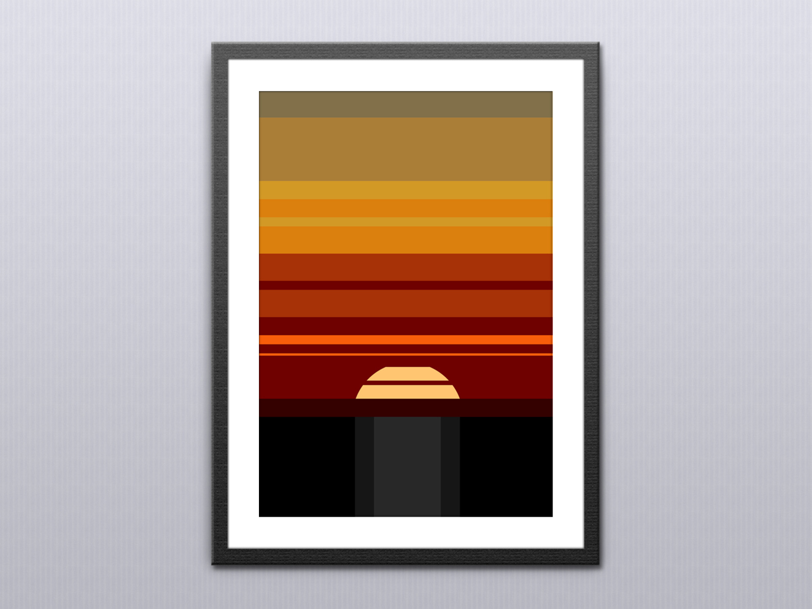 Sunset Minimalist Art Poster | Minimalist Vector Art Designer by Mohd ...