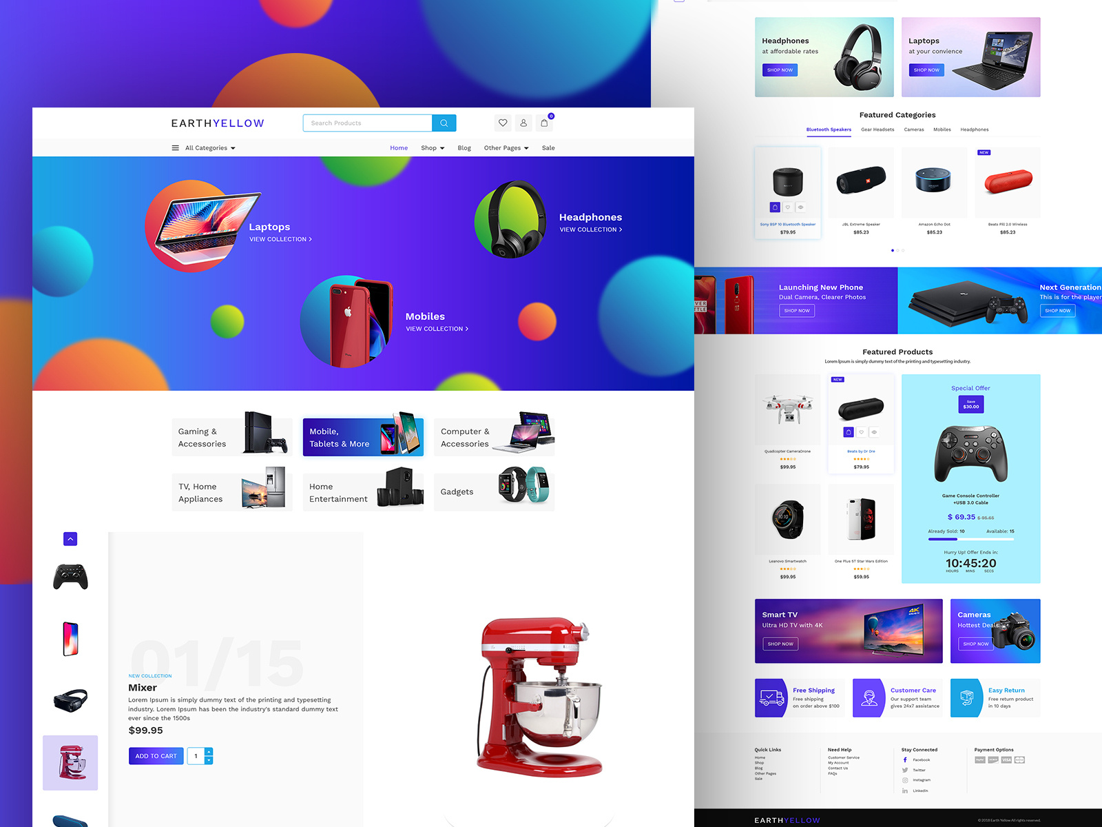 Electronics E-Commerce by Mevil for Alian Software on Dribbble