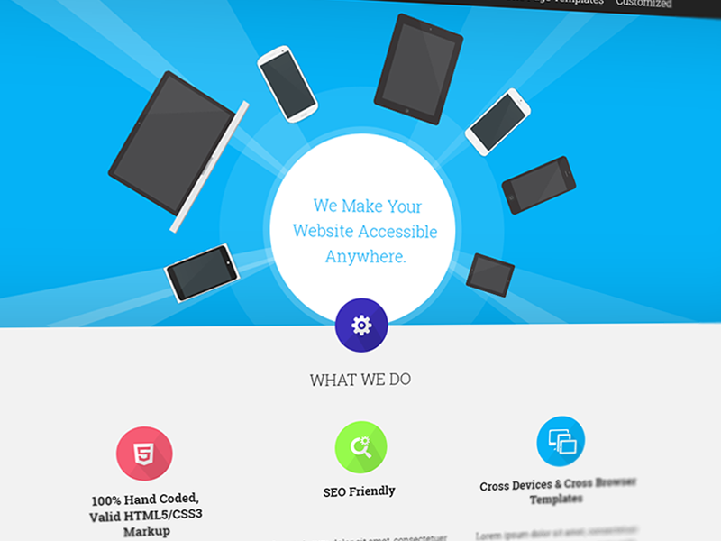 Responsive Home Page Design by Bilal Ararou on Dribbble