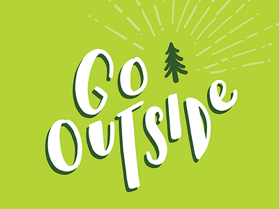 Go Outside by Lydia Stutzman on Dribbble