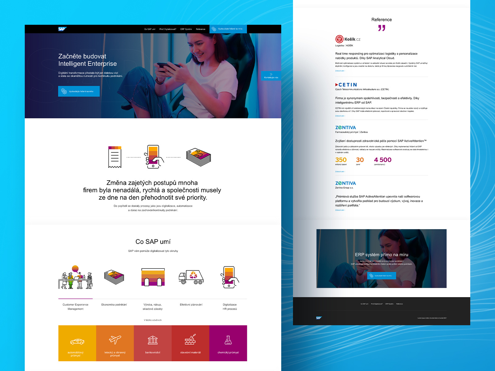 SAP - Landing page design by Michal Boháč for Wonder Makers on Dribbble