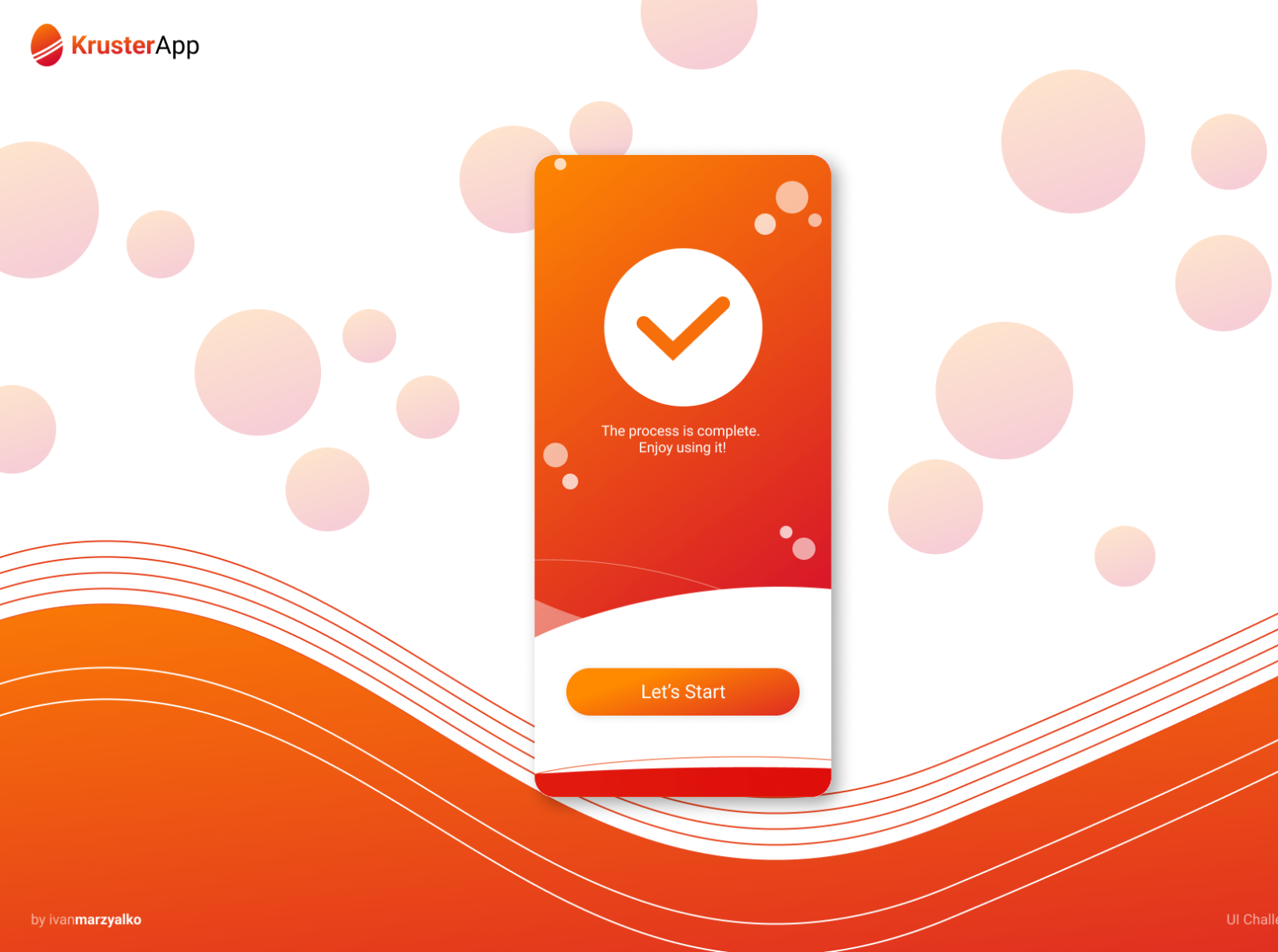Successful Flash Message by Ivan Marzyalko on Dribbble