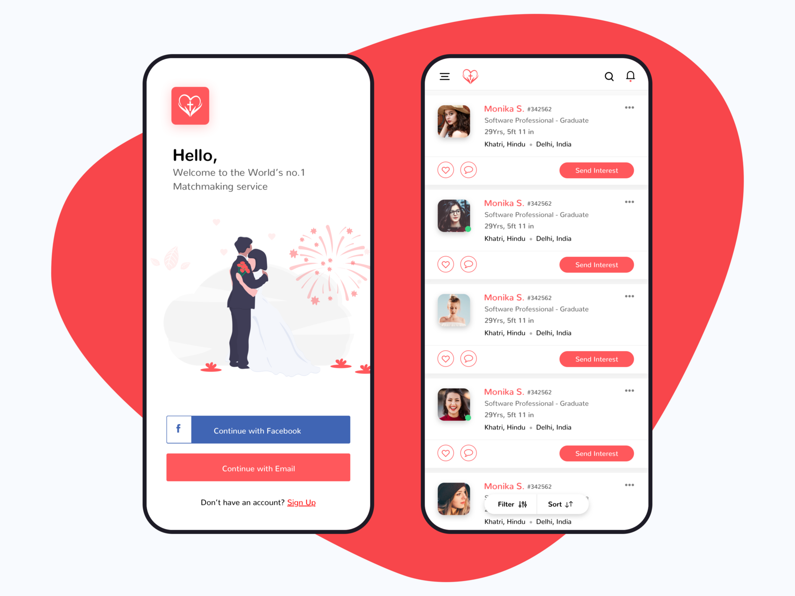 Christian Matrimony App Design by Arun Kumar on Dribbble