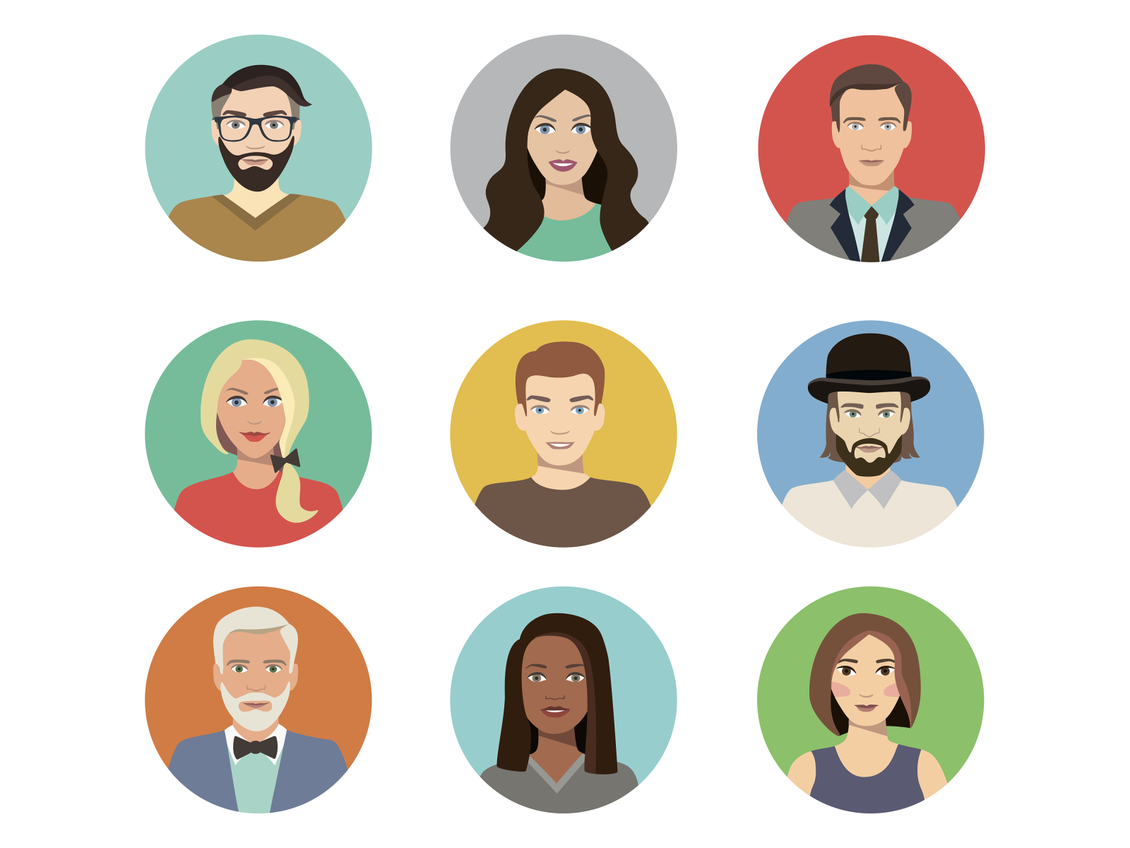 Avatars icon set by Rimma Kartavtseva on Dribbble
