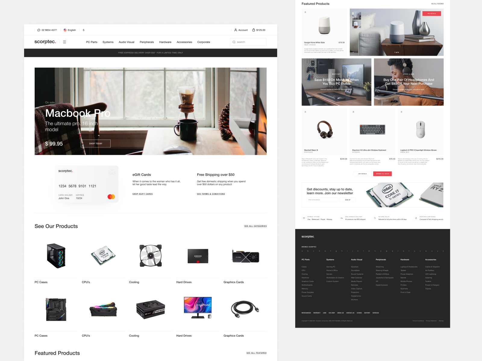 Computer Store Redesign pt.1 by Monty Hayton on Dribbble
