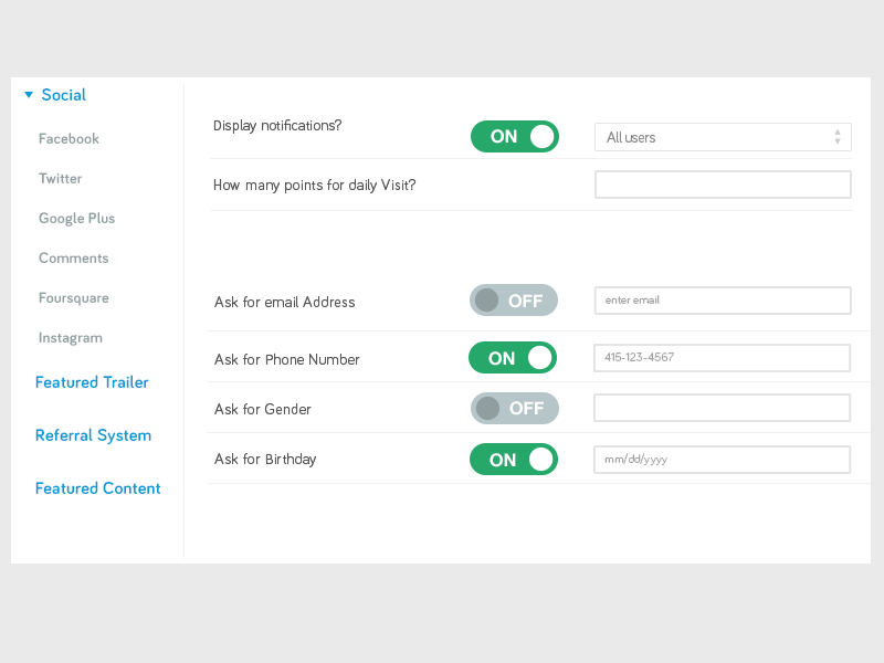 Settings by Chris Basey on Dribbble