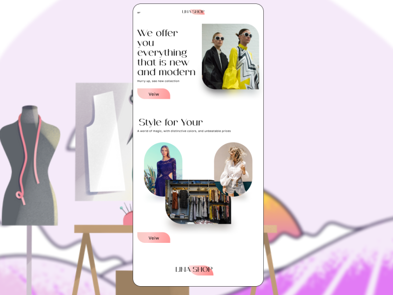 LINA SHOP SITE WEB by SIMO-RRADDY on Dribbble