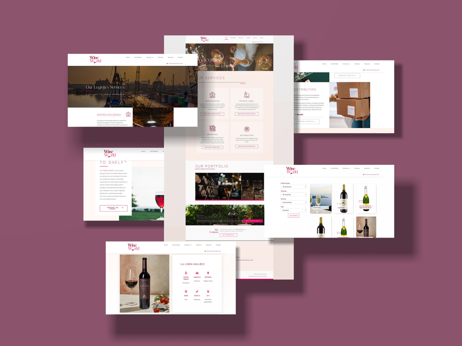 UX/UI design and development for Wine World Inc by Luciana Musumeci on ...