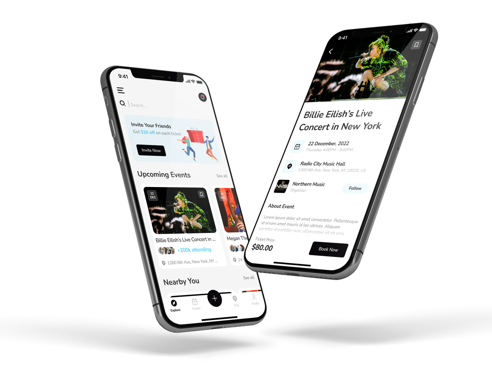 Music event ticket booking app UI design by Partho Prothim Datta on ...