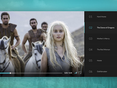 Minimal Dark Theme Video Player by Jenelle Miller on Dribbble