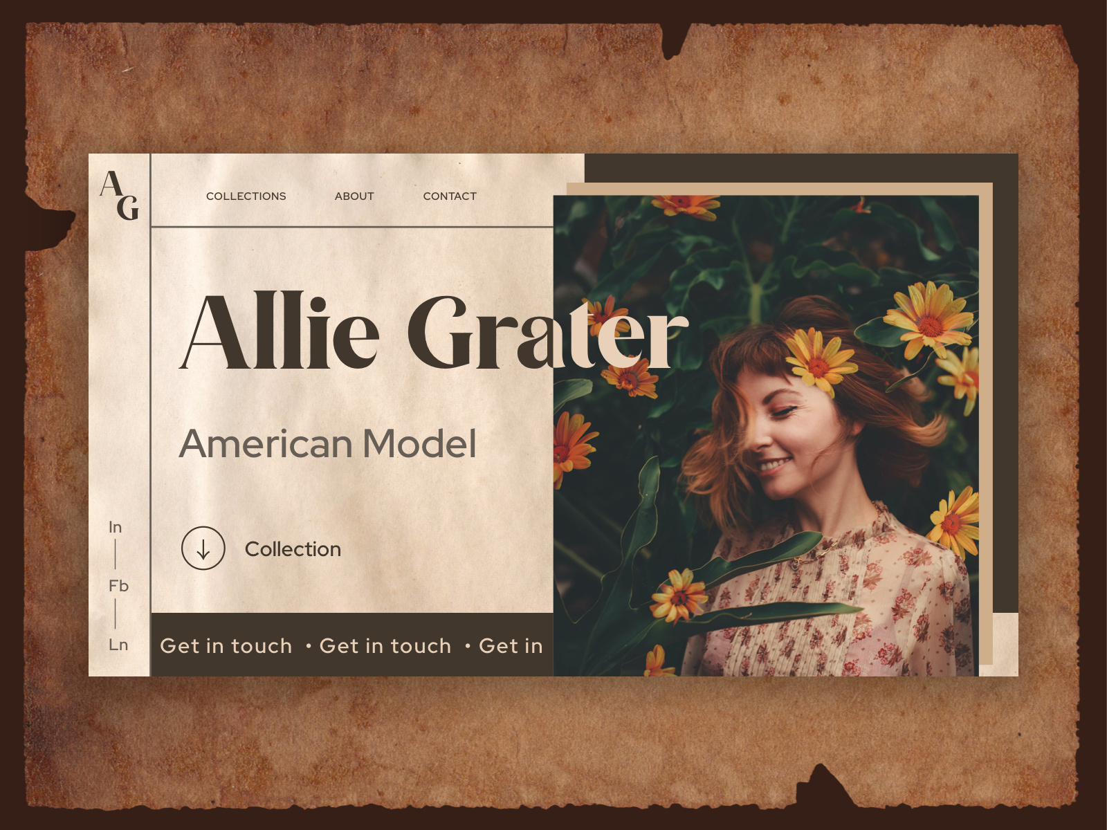 Fashion model website by Raj Baldania on Dribbble