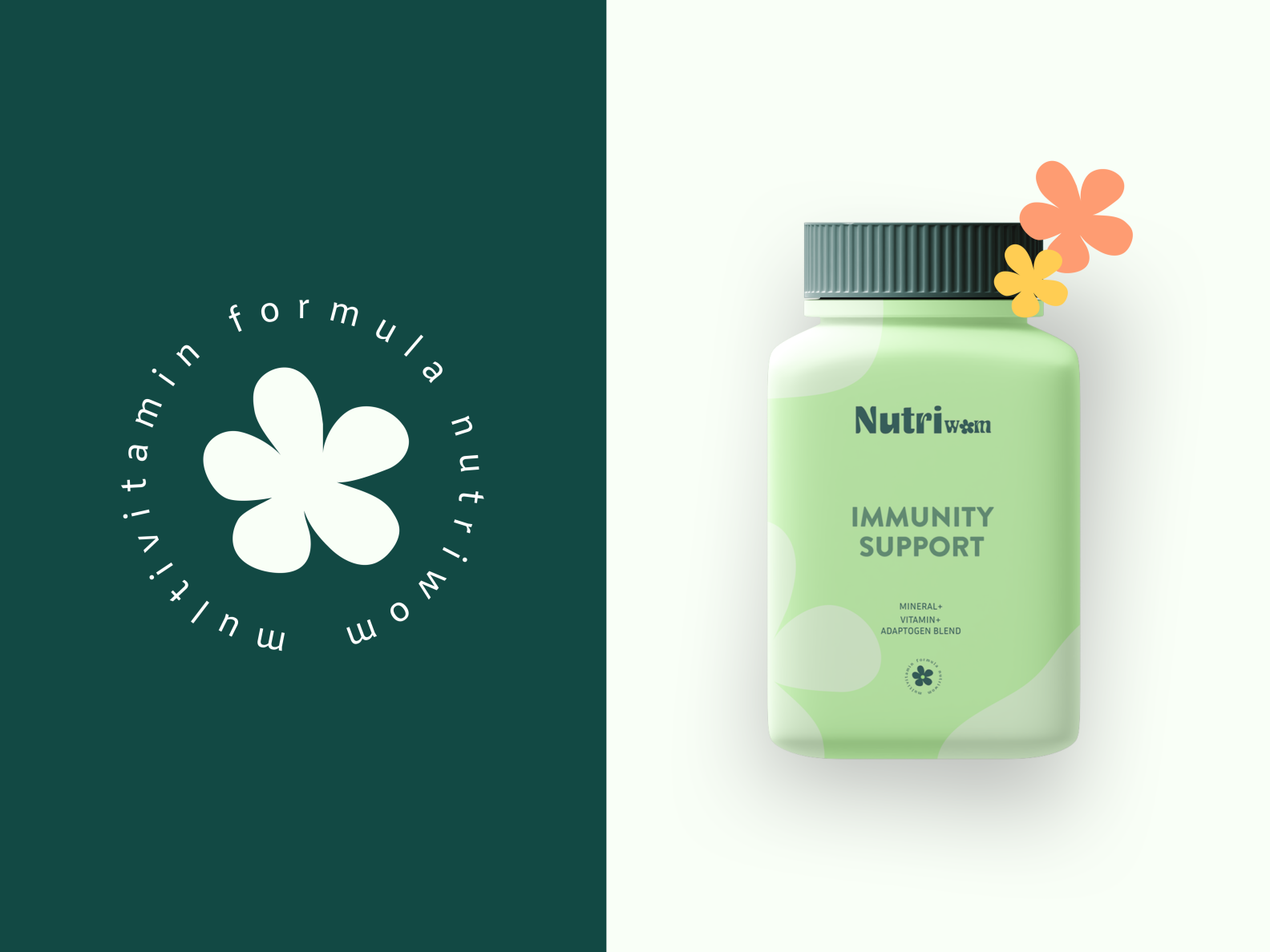 Nutriwom ( Submark ) by Snekha on Dribbble