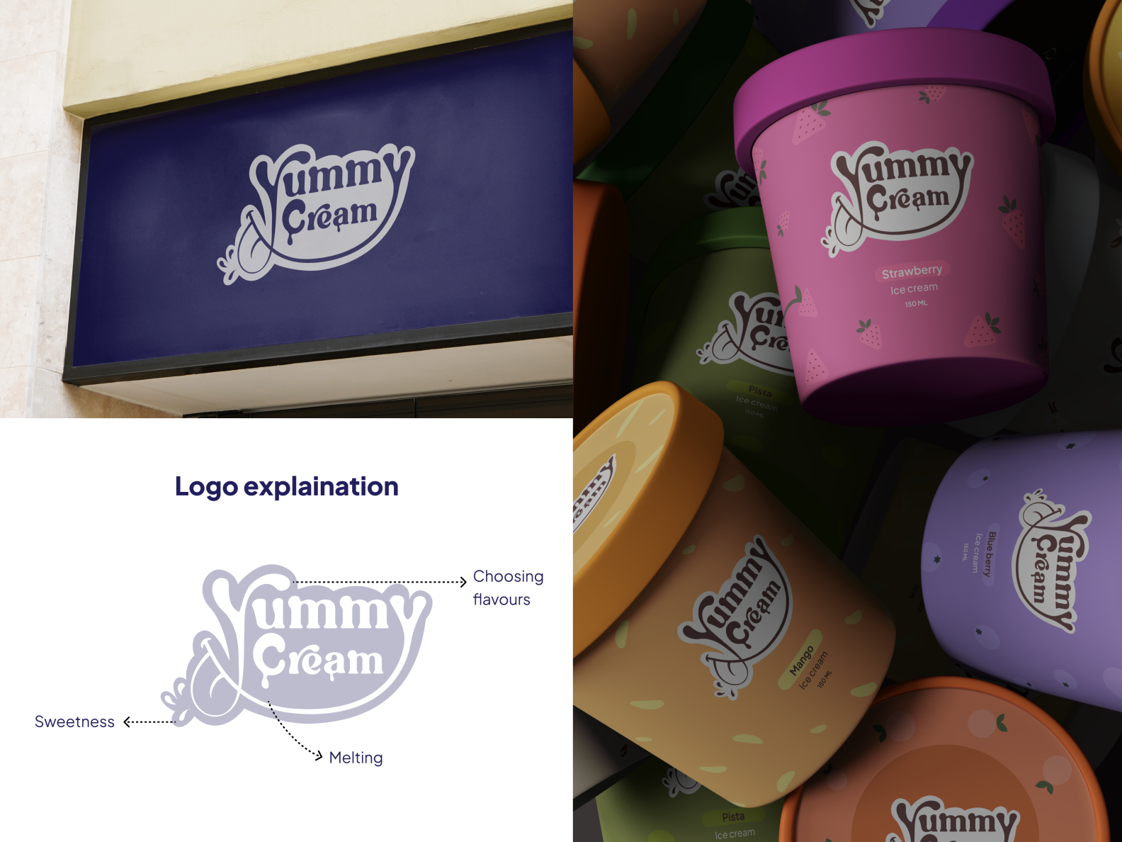 Yummy cream by Snekha on Dribbble