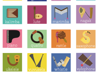 Music alphabet by Julia Gang on Dribbble