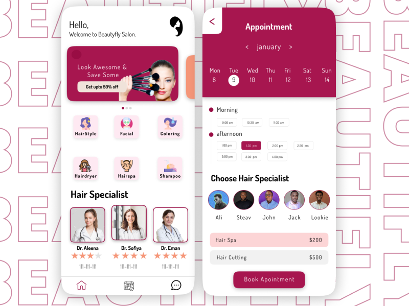 BEAUTIFLY by Muhammad Shakir on Dribbble