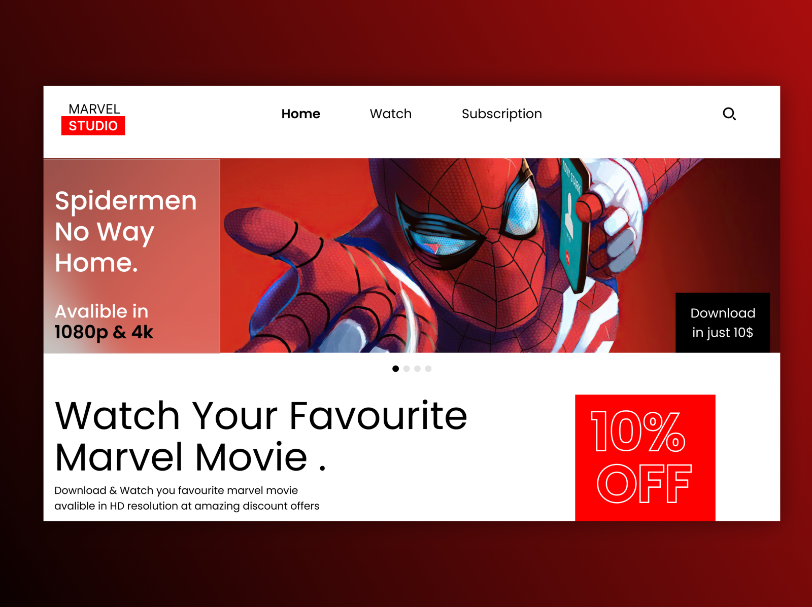 Marvel Movies Provider by Muhammad Shakir on Dribbble