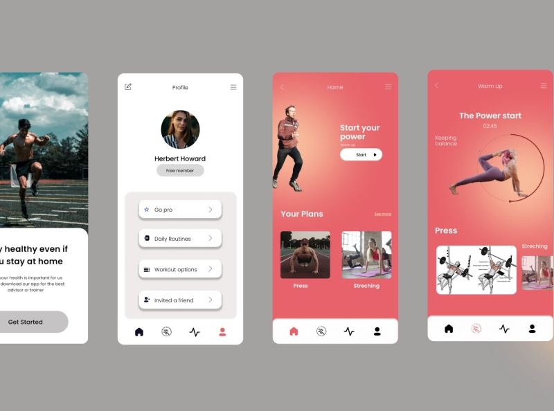 EXERCISE | GYM Mobile App Design by ABDUL MOIZ GHANI on Dribbble