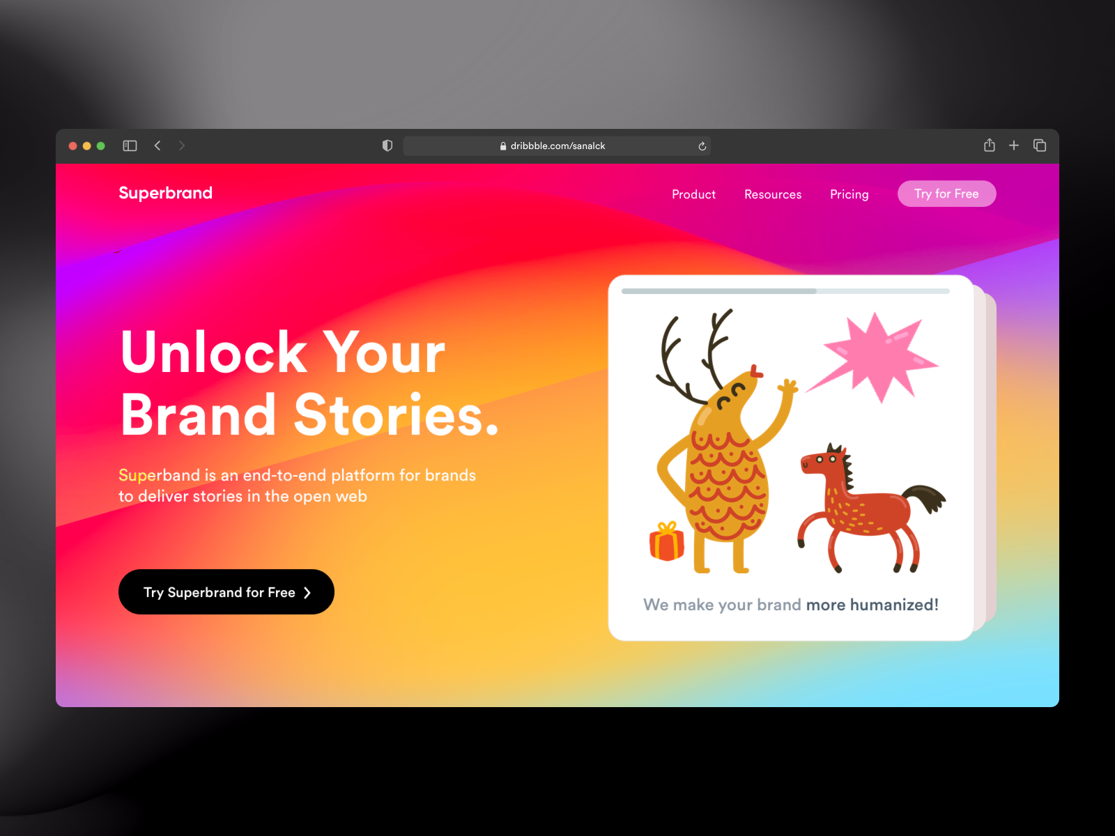 Superbrand The StoryMaker by Sanal C.K on Dribbble