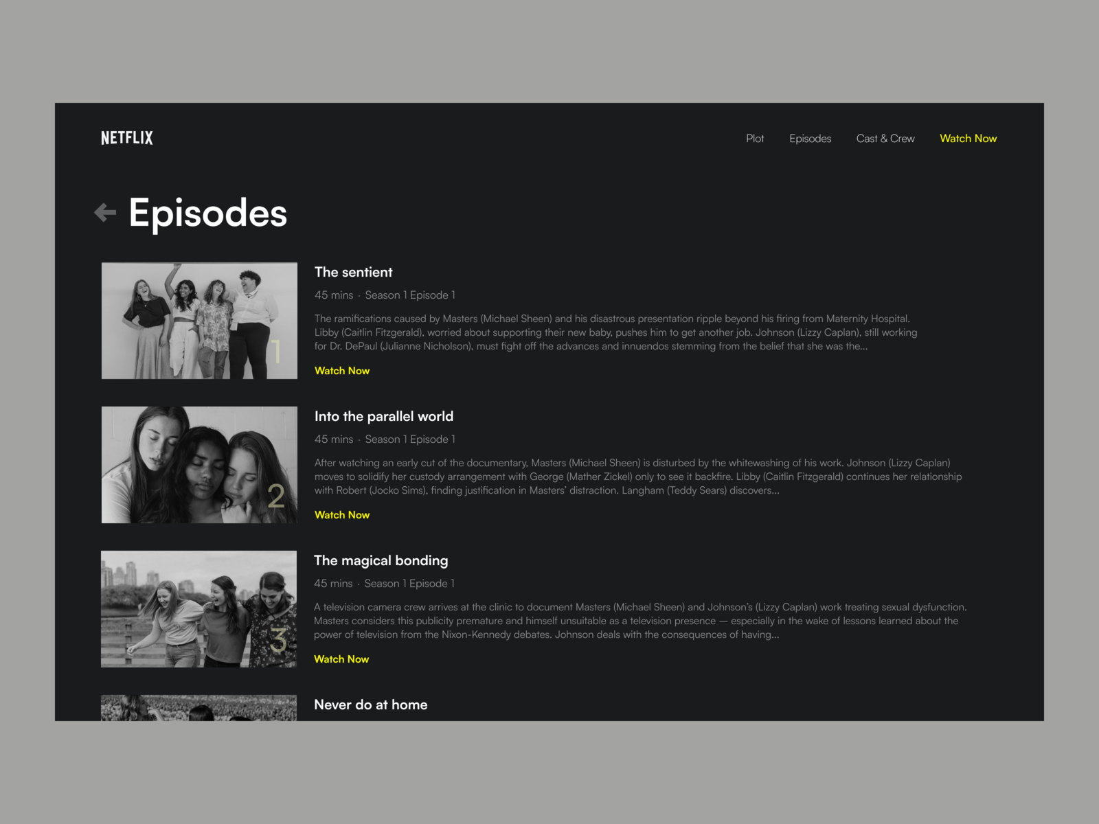 Program based 'custom Netflix' 🎬 📺 by Sanal C.K on Dribbble