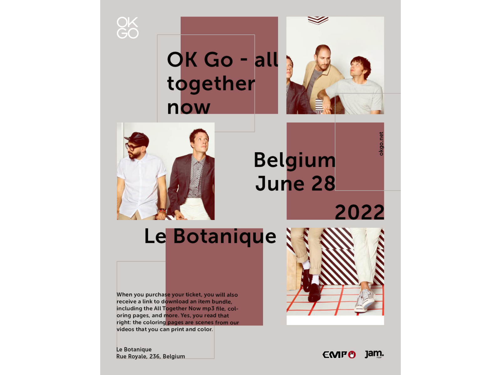 Banner for OK Go concert by Anna Nikonorova on Dribbble