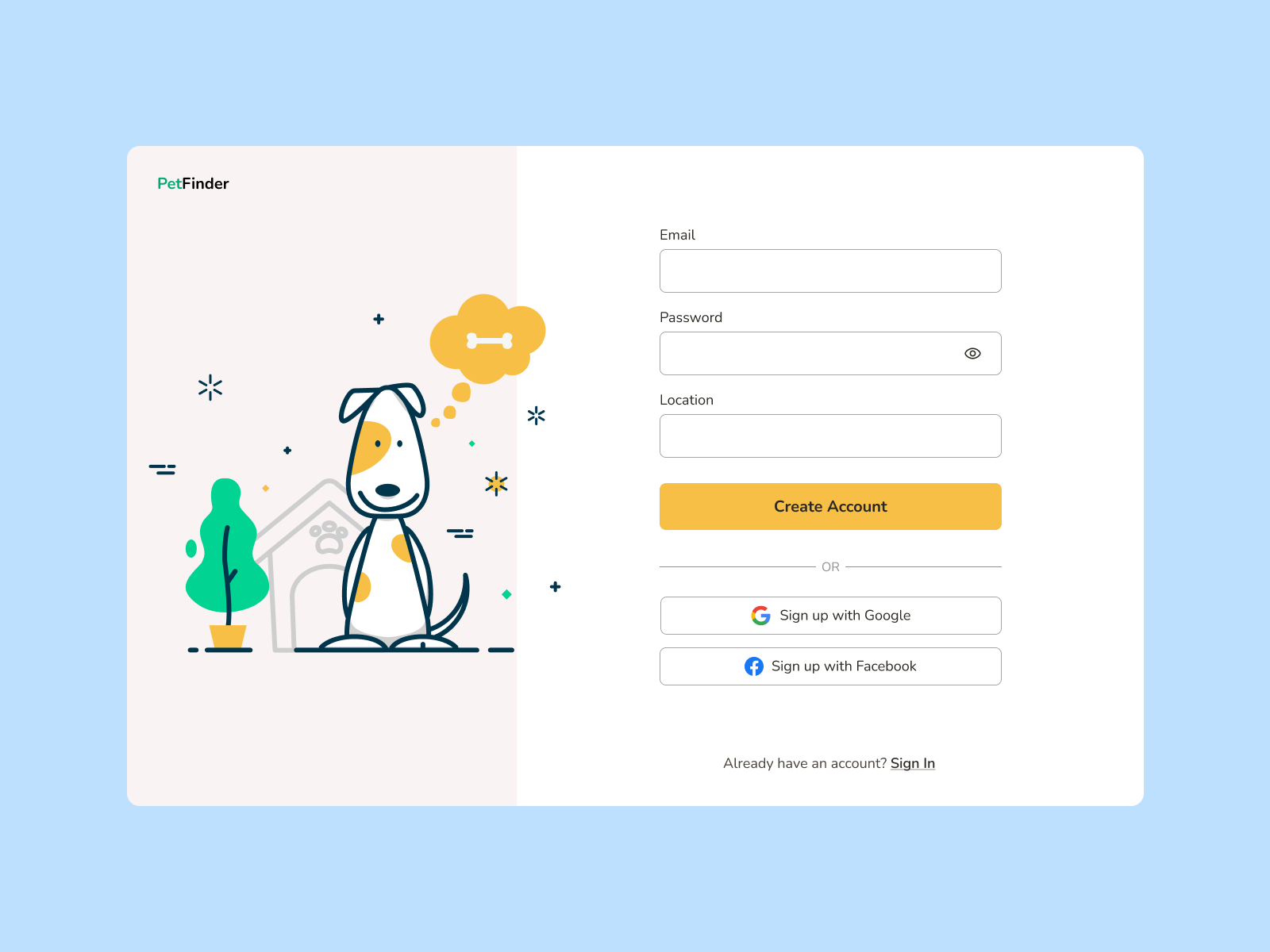 Sign Up | Daily UI by Dragana Zivanovic on Dribbble