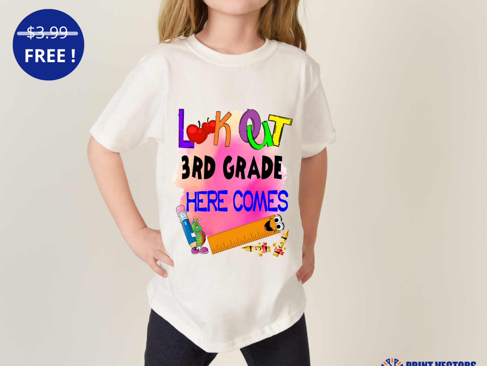 FREE !!! Look Out 3rd Grade Here Comes PNG File by The Print Vectors on ...