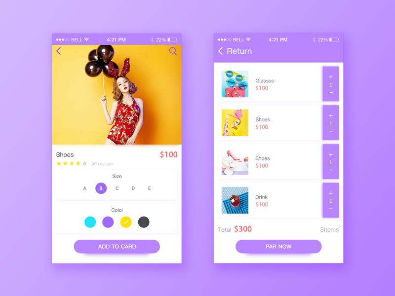 APP purchase page by 林沐夕 on Dribbble