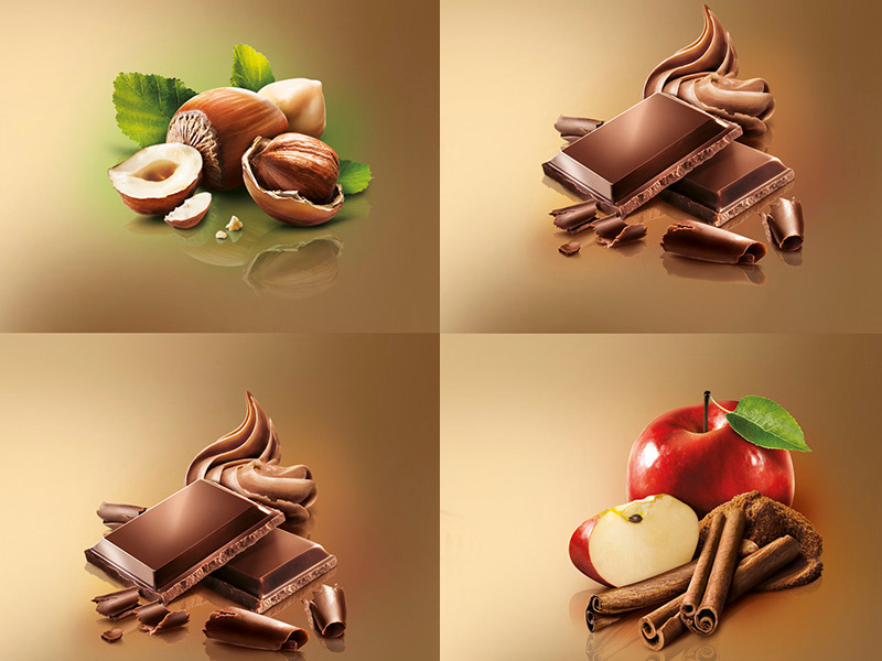 Nuts and chocolate shot for packaging by Ondřej Štětina on Dribbble