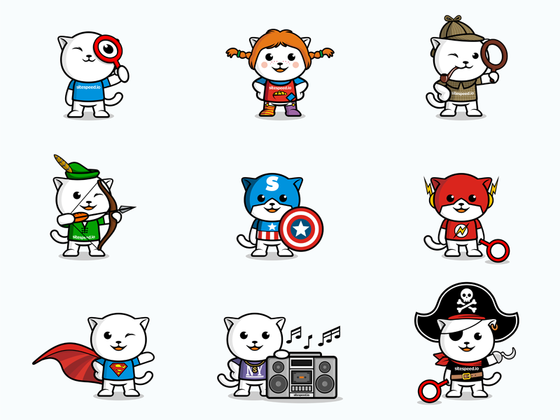 Sitespeed.io Cat by Mochamad Arief on Dribbble