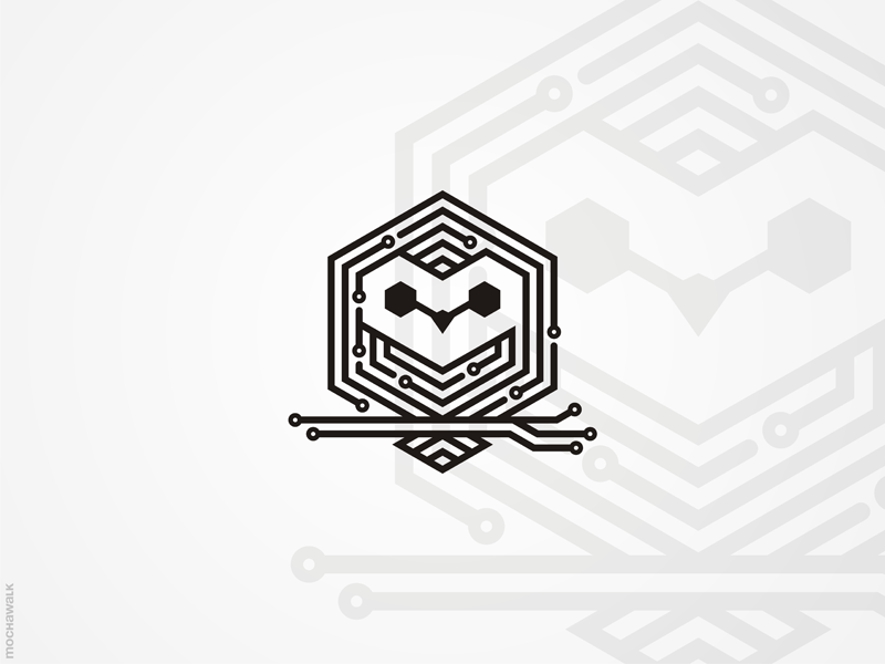 Owl Tech Logo by Mochamad Arief on Dribbble
