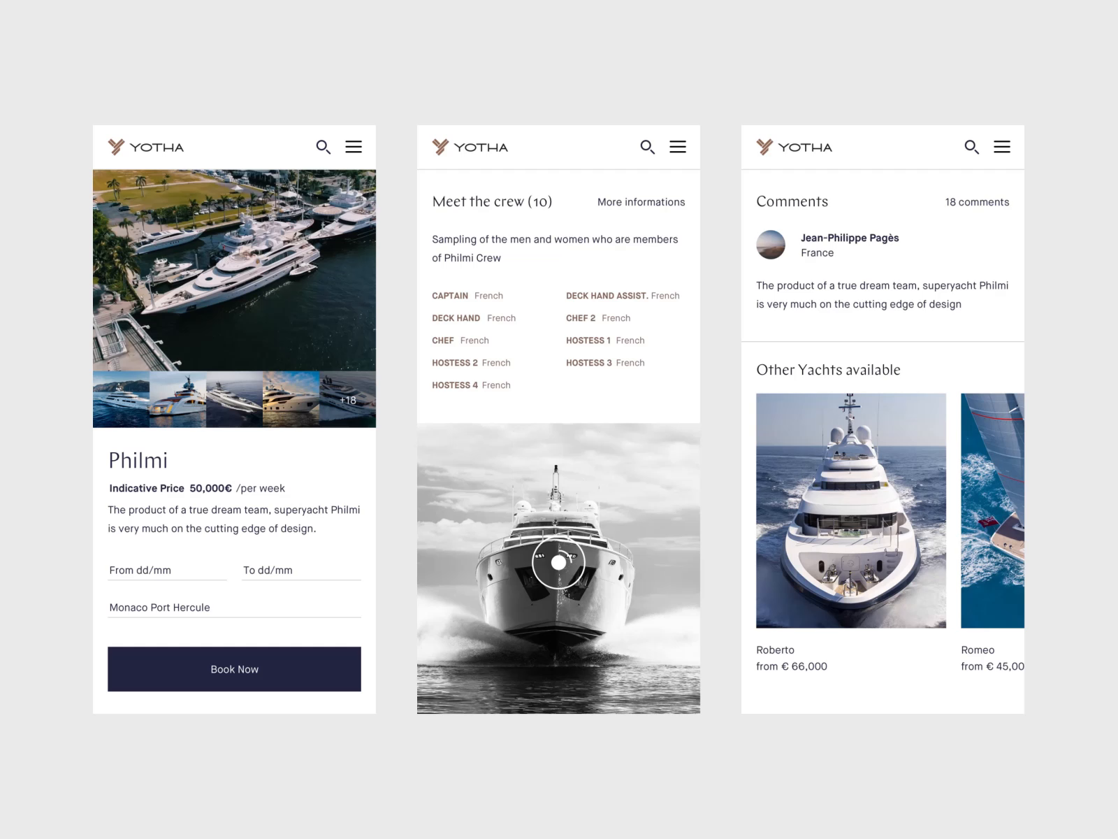 Yotha App by Romain Bourdieux on Dribbble