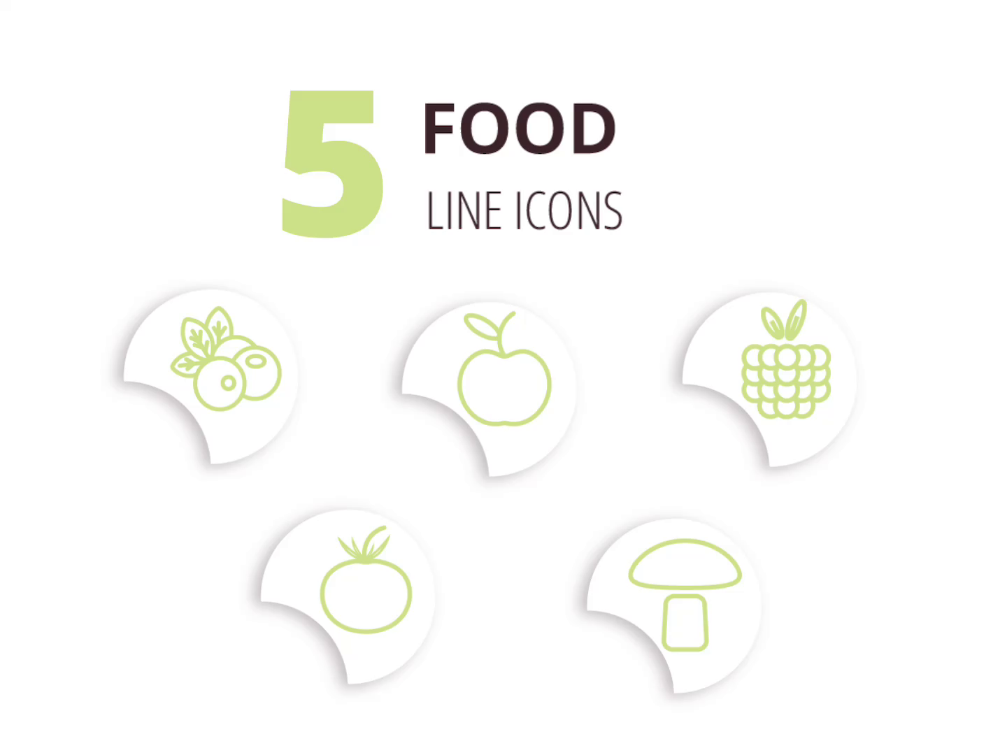 Animation, 5 food line icons by Maria Porrasmäki on Dribbble
