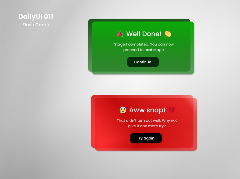 DailyUI 011; Flash Card by Faith Jaiyeola on Dribbble