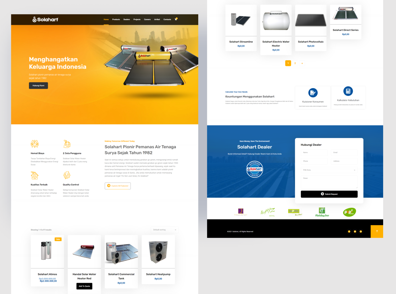 Web design - Product showcase by W. Adistya on Dribbble