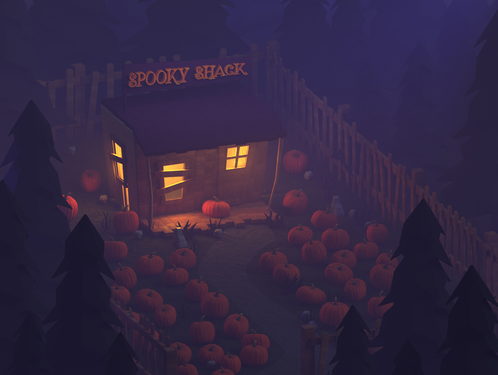 Spooky Shack by Kristopher Bargen on Dribbble