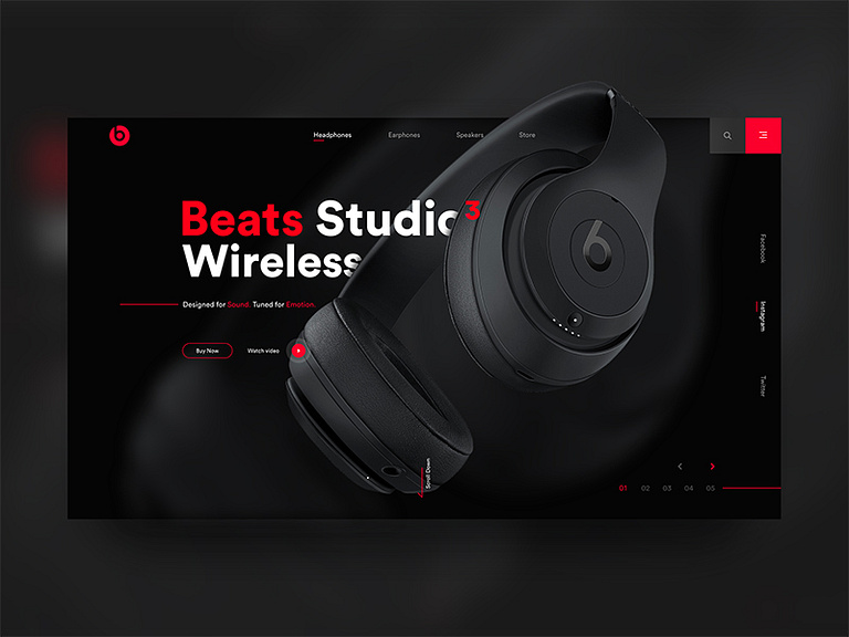 Headphone Landing Page by Prateek Gupta on Dribbble