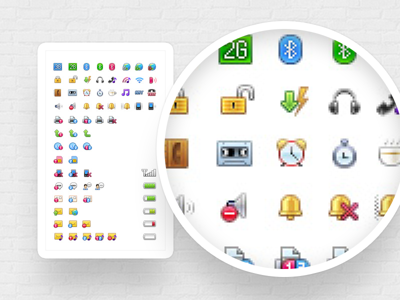 Status Icon 16px by Liu Yuan on Dribbble