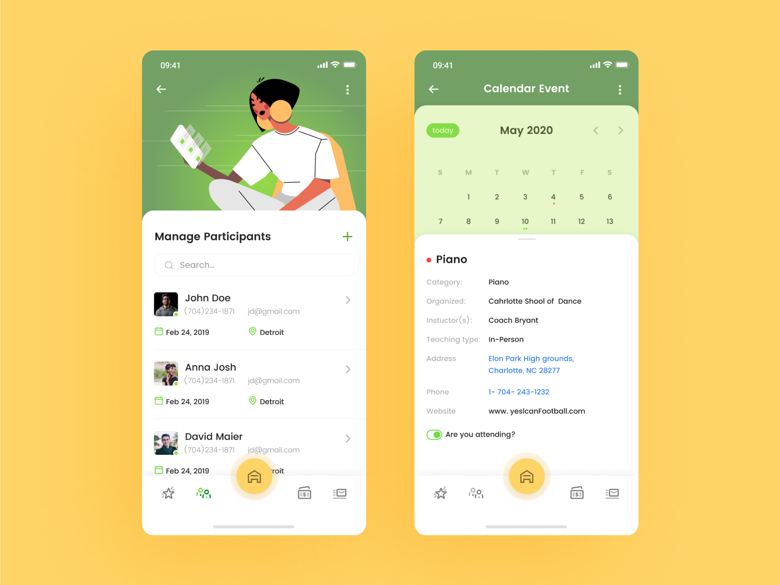 Enrollments APP by Mariya Karpun on Dribbble