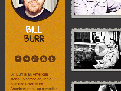 All Things Comedy Profile by Louis Gubitosi on Dribbble