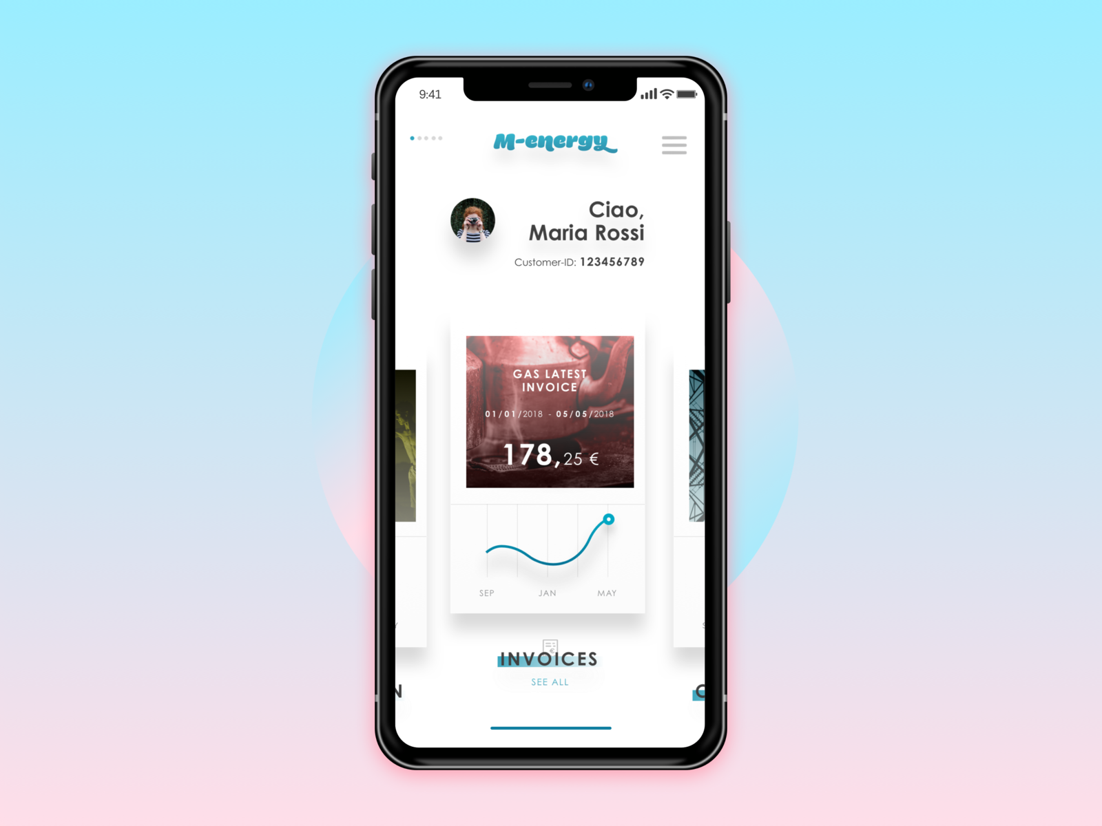 Energy Consumption App - Dashboard by Marija Stefanovic on Dribbble