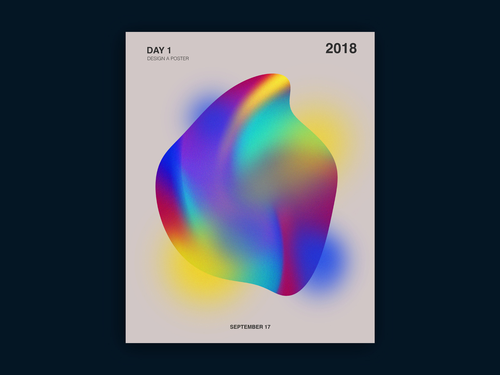 Abstract poster by Audrey Johnson on Dribbble