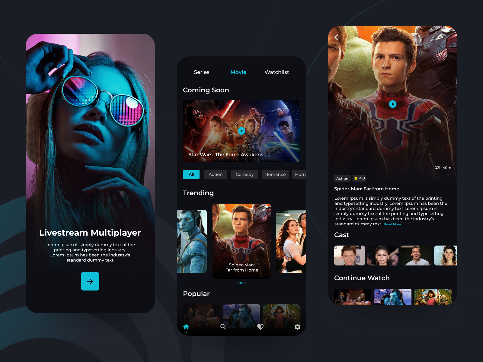OTT Platform UI Design by Rajesh Mandaviya on Dribbble