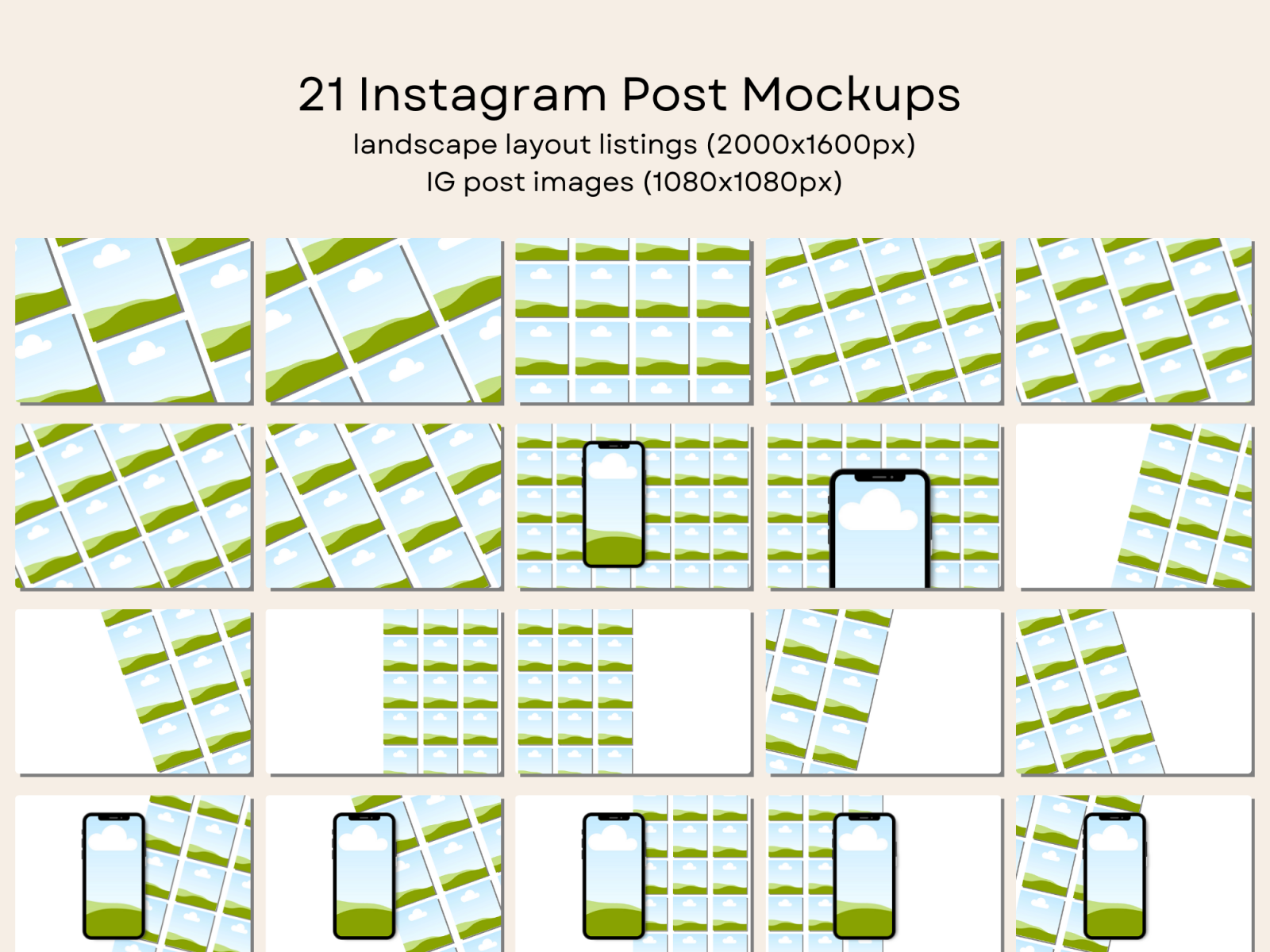 Etsy Listing Drop Shadow Mockup Bundle by Jenna on Dribbble