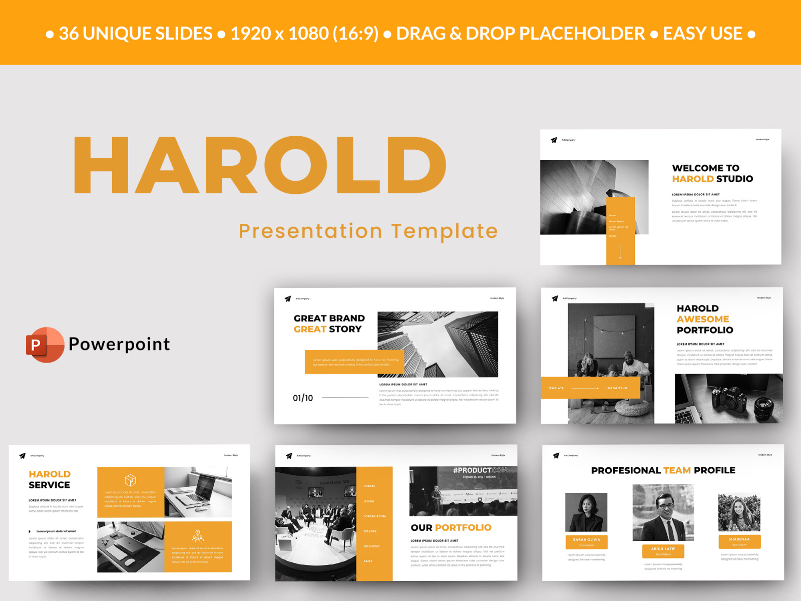 Harold - PowerPoint Business Presentation Template by Kreatifreya on ...