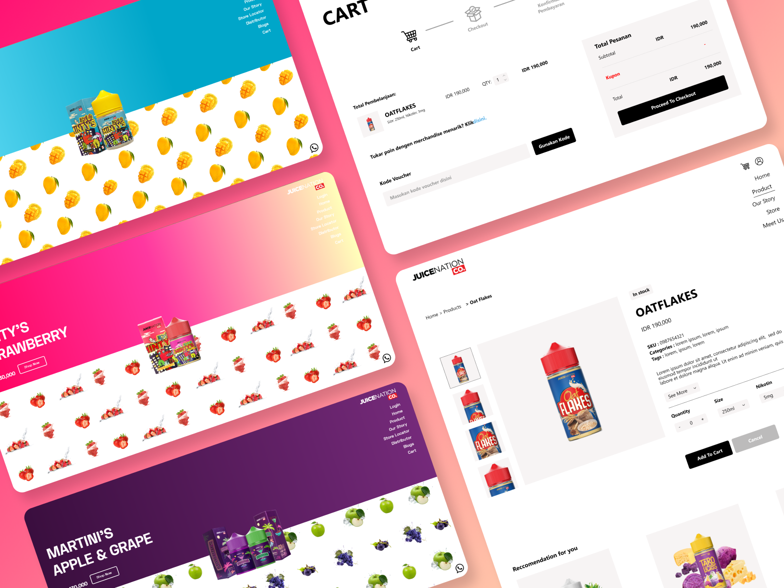 Juicenation - E Commerce Liquid Vape by Roketin on Dribbble