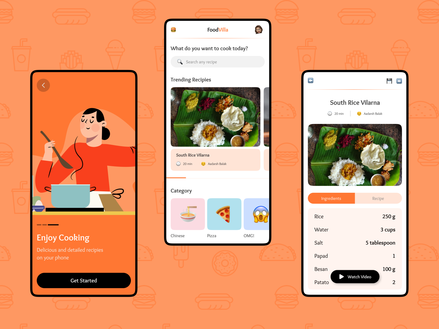 Cooking Recipe App Challenge by Vivek Kumar on Dribbble