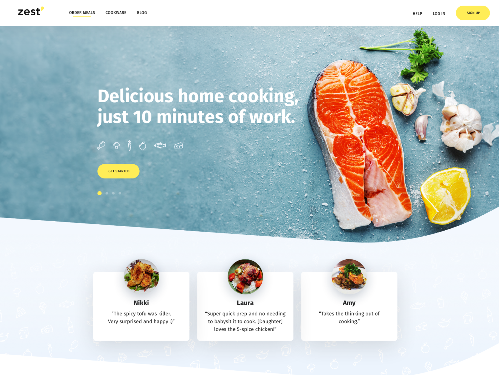 Zest Cooking by UPQODE on Dribbble