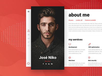 Niko - Resume/CV by UPQODE on Dribbble