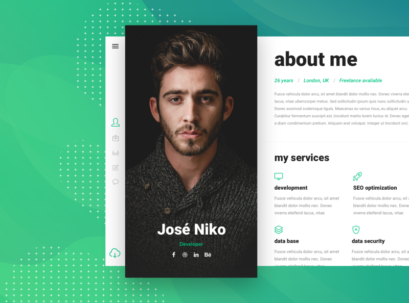Niko - Resume/CV by UPQODE on Dribbble