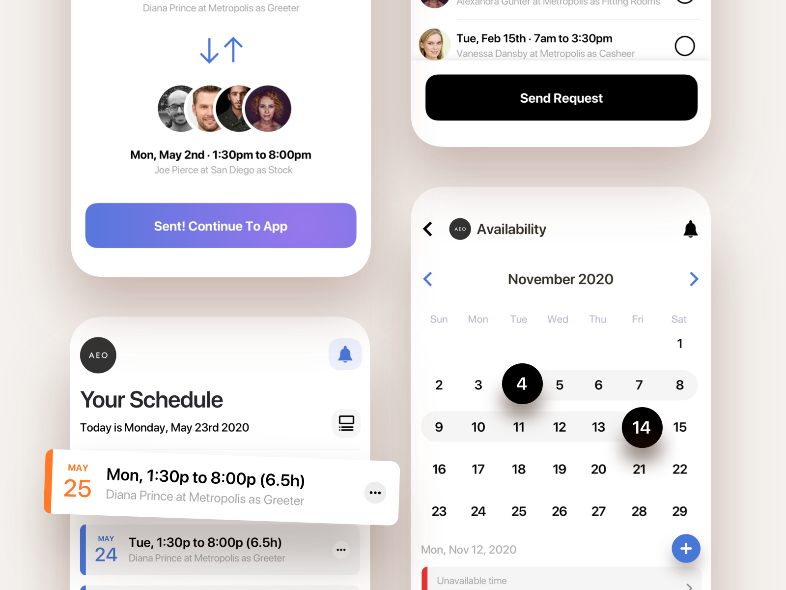 Scheduler App For Employees by Isaac Sanchez on Dribbble